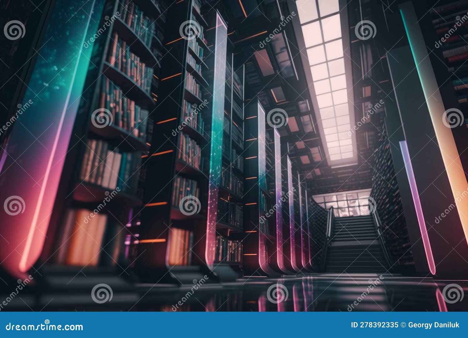 Utifully Immersive Experience Futuristic Library: Holographic Books and ...