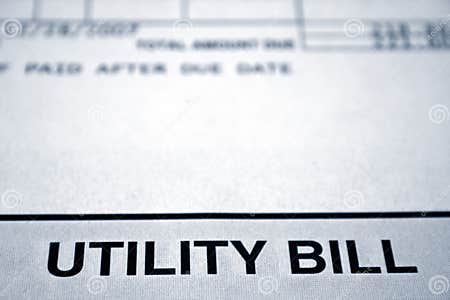 Utility Bill stock photo. Image of post, tone, utilities - 3967076