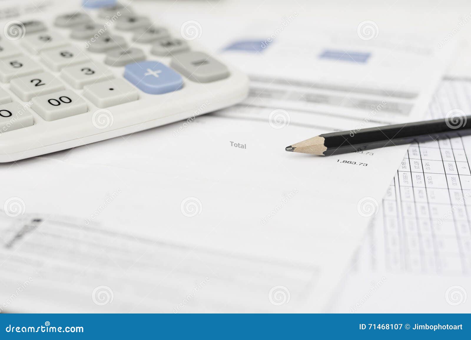 Utility Bill and Calculator Stock Image - Image of finance, electricity ...