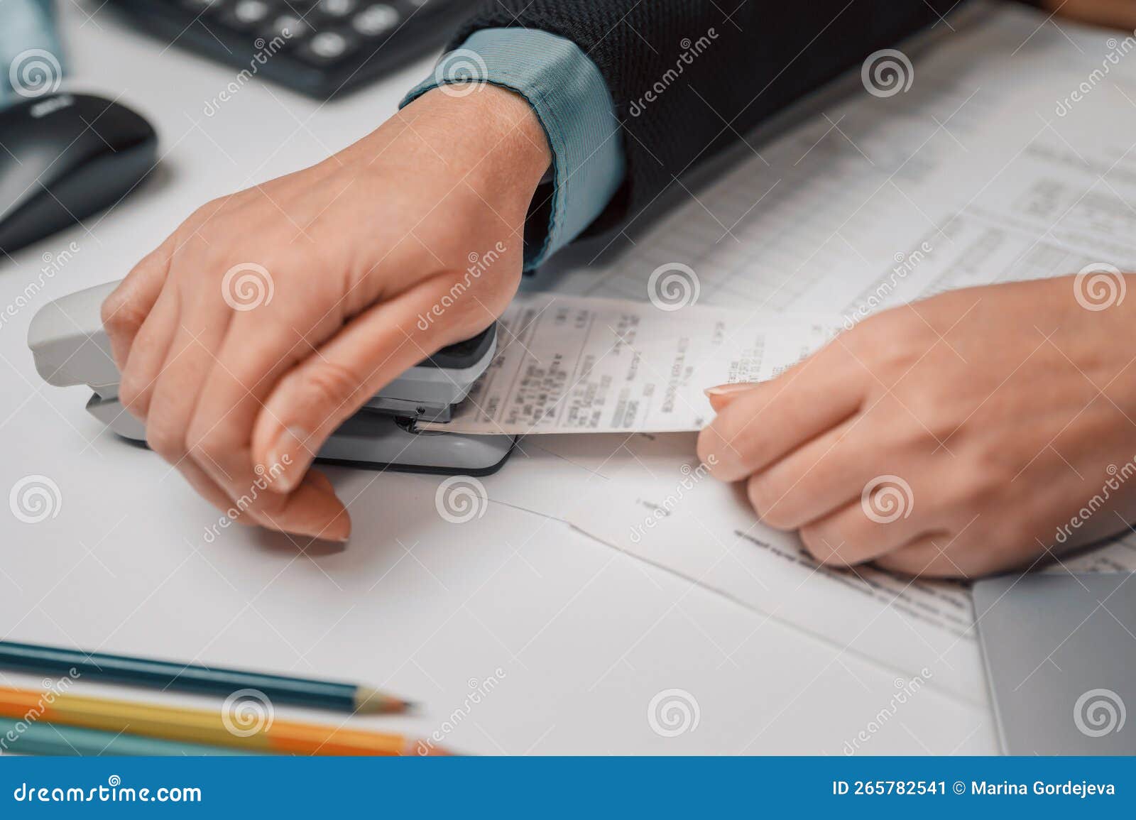 Utility Bill Filing. Analysis of Financial Data Stock Image - Image of ...