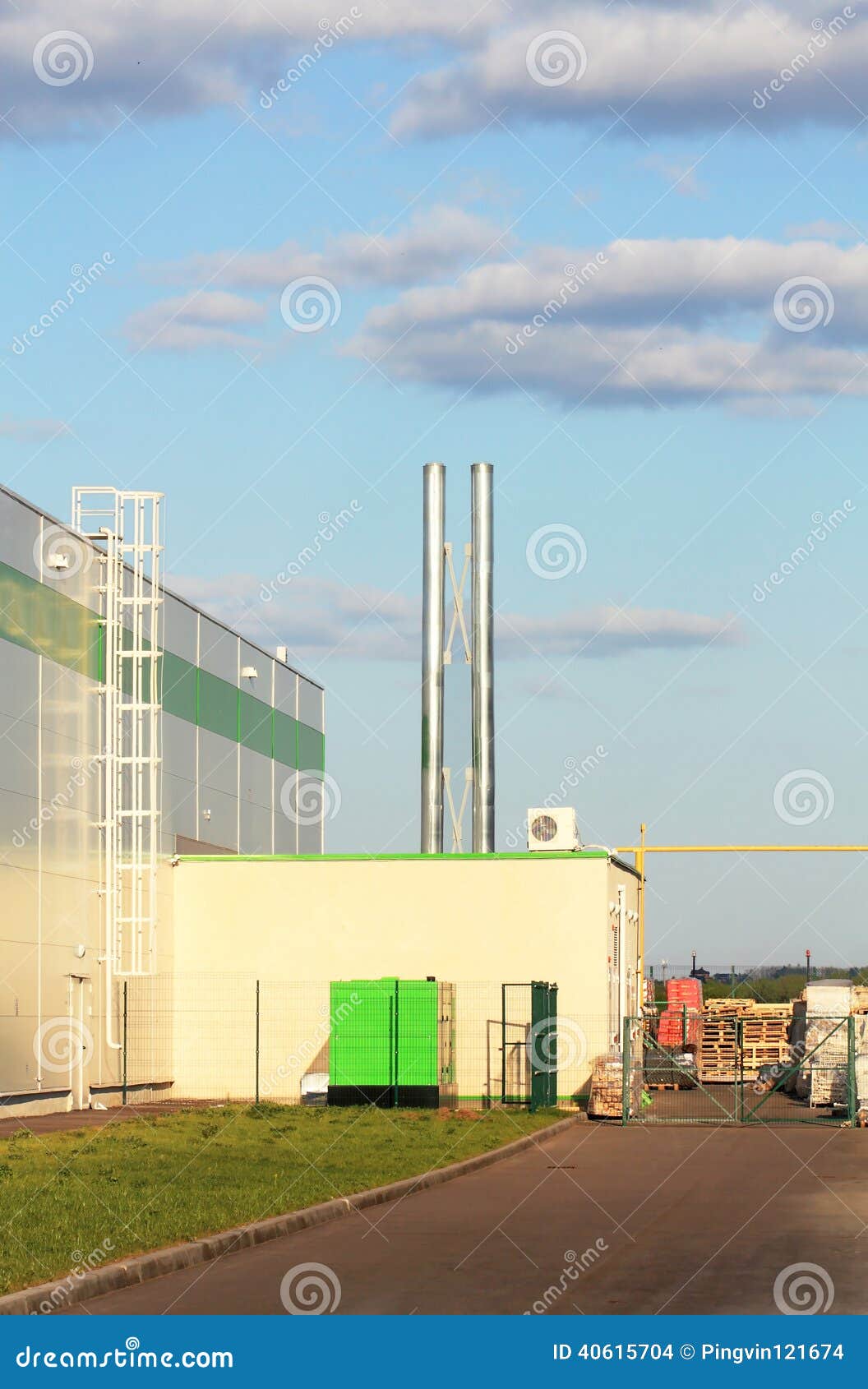 Utility building stock photo. Image of building, pipe - 40615704
