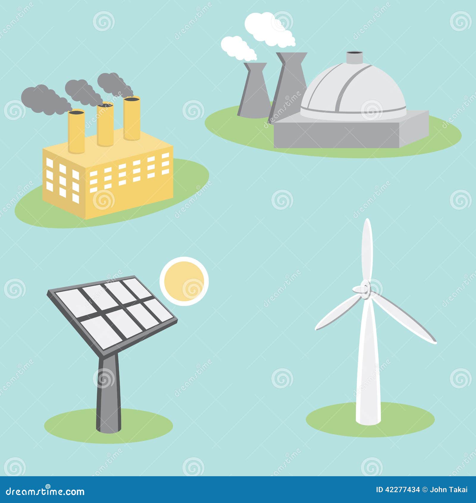 Utility Energy Company Icons Stock Vector - Illustration of tower ...