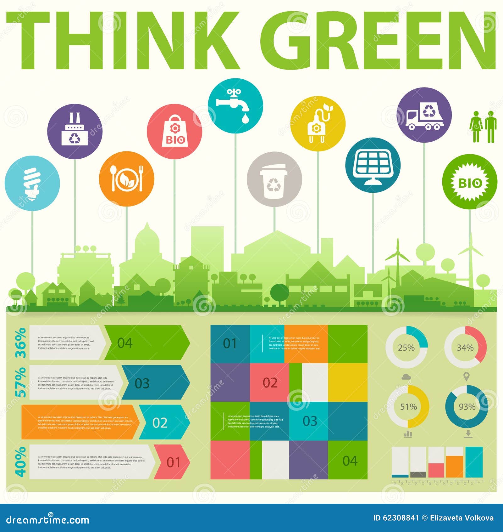 Utility infographics stock vector. Illustration of plant - 62308841