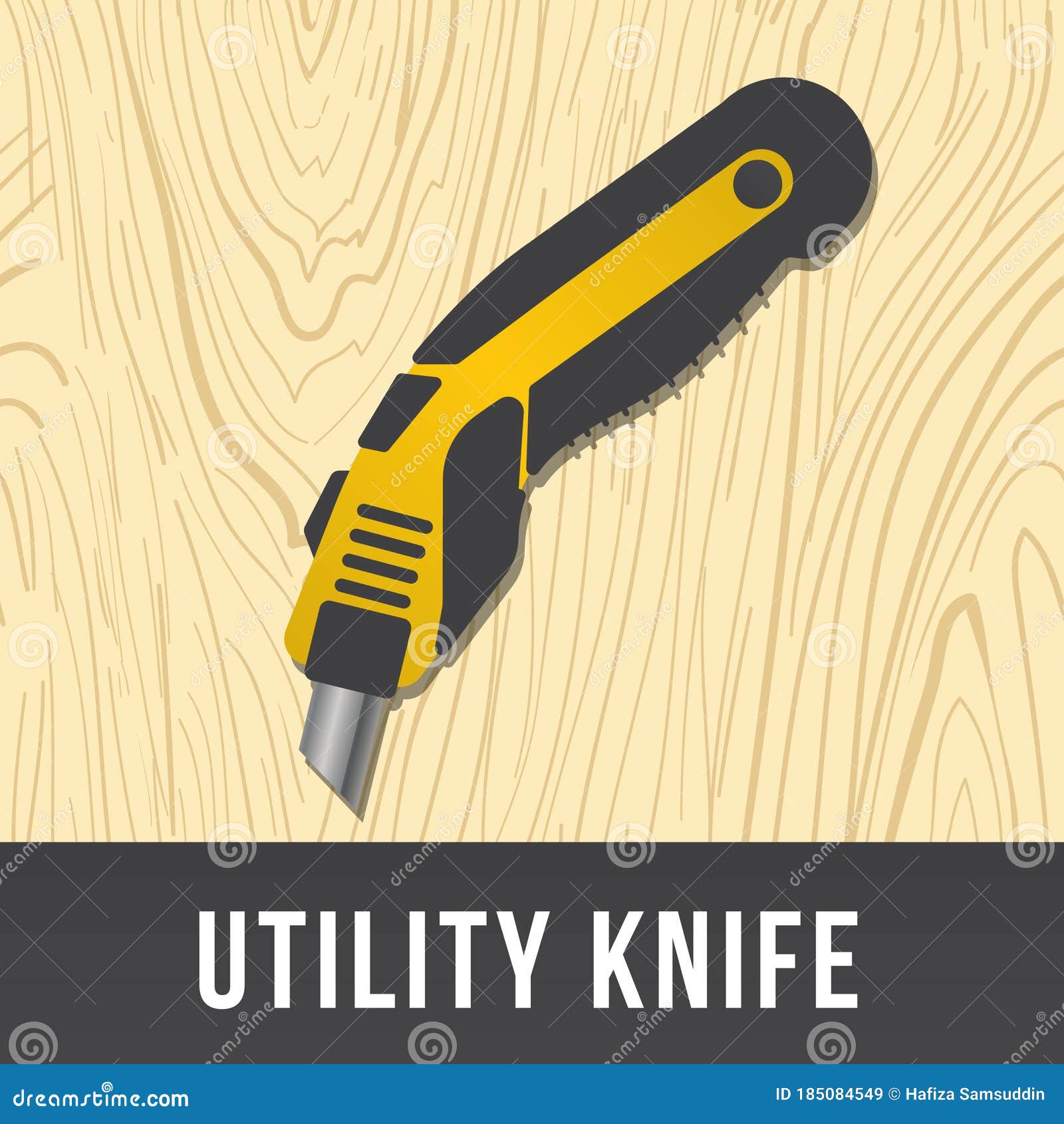 Utility Knife. Vector Illustration Decorative Design Stock Vector ...