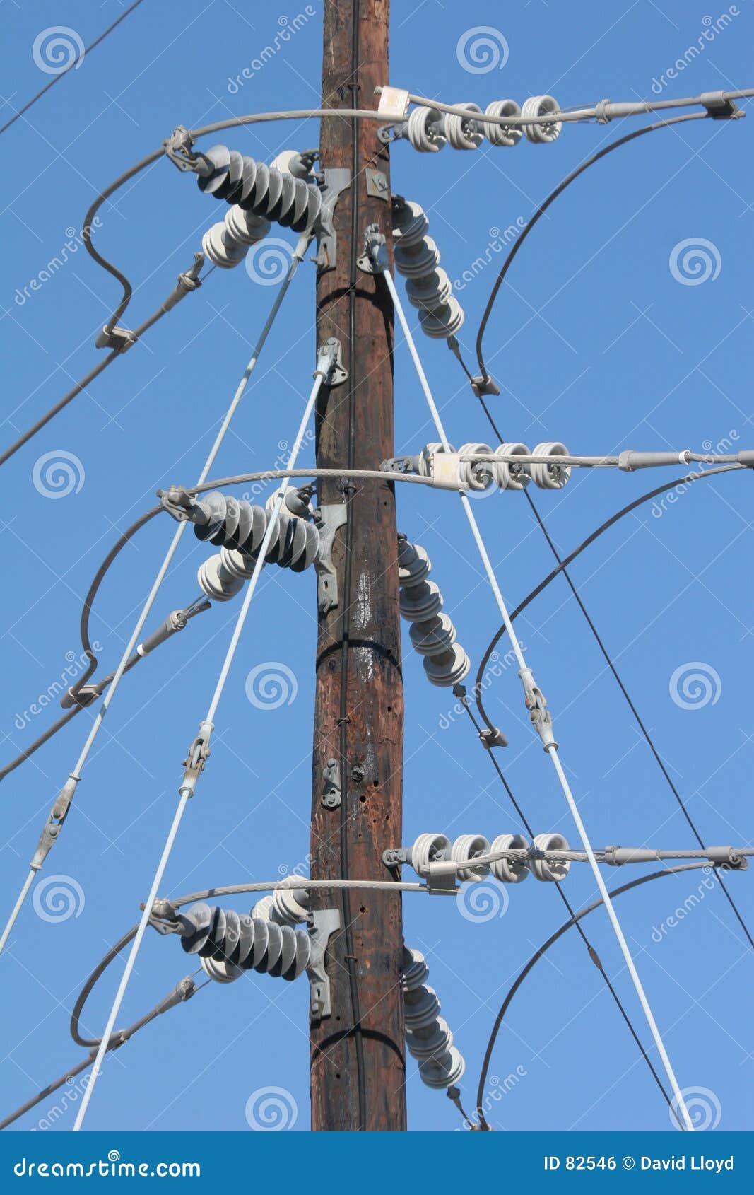 Utility pole stock photo. Image of ceramic, electricity - 82546