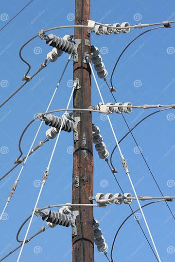 Utility pole stock photo. Image of ceramic, electricity - 82546