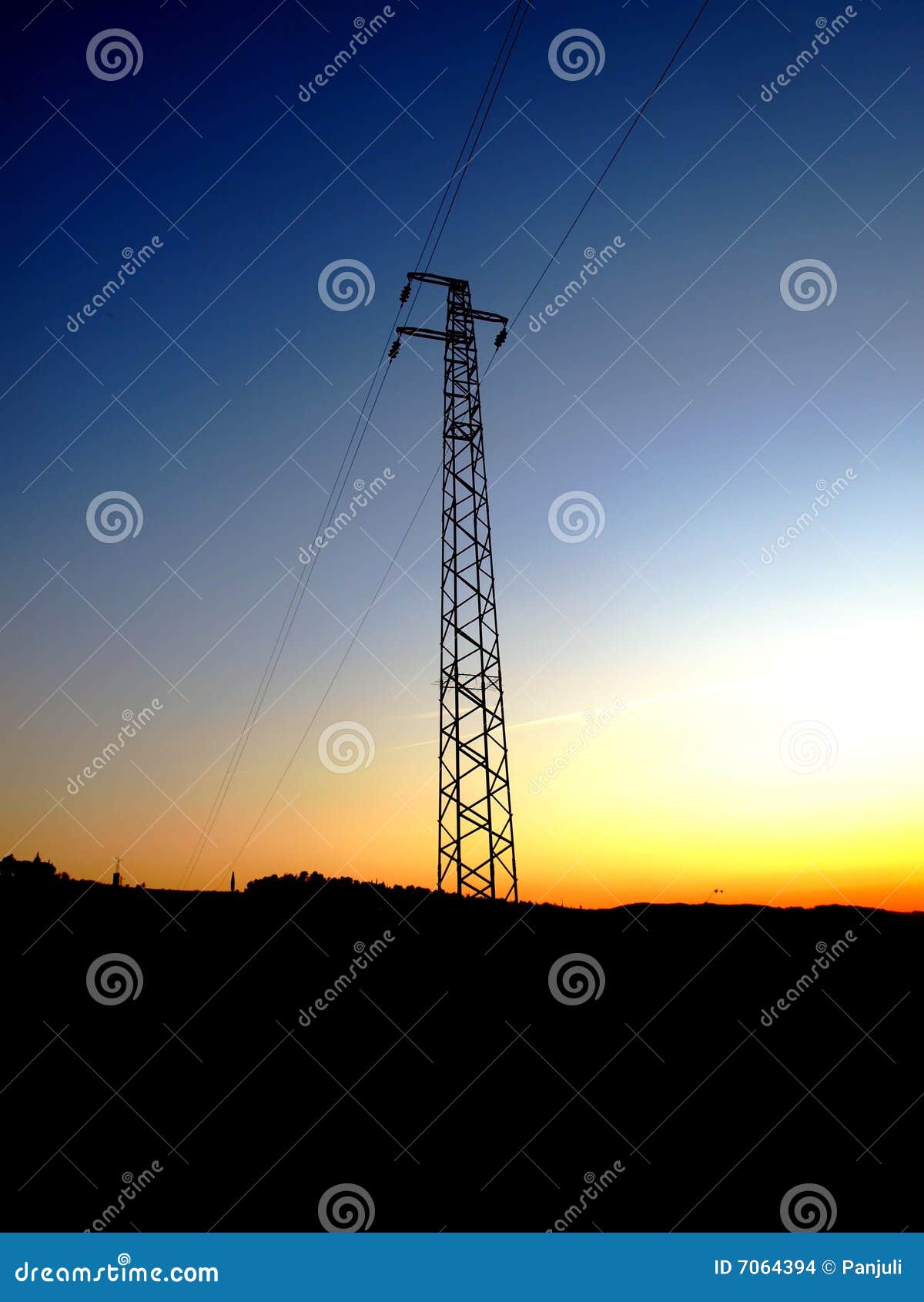 Utility pole in the sunset stock photo. Image of plants - 7064394
