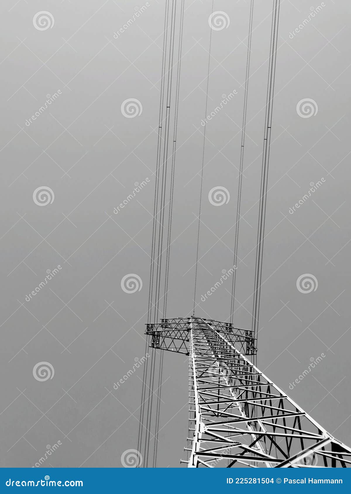 Utility Post in Black and White Stock Photo - Image of glass, utility ...