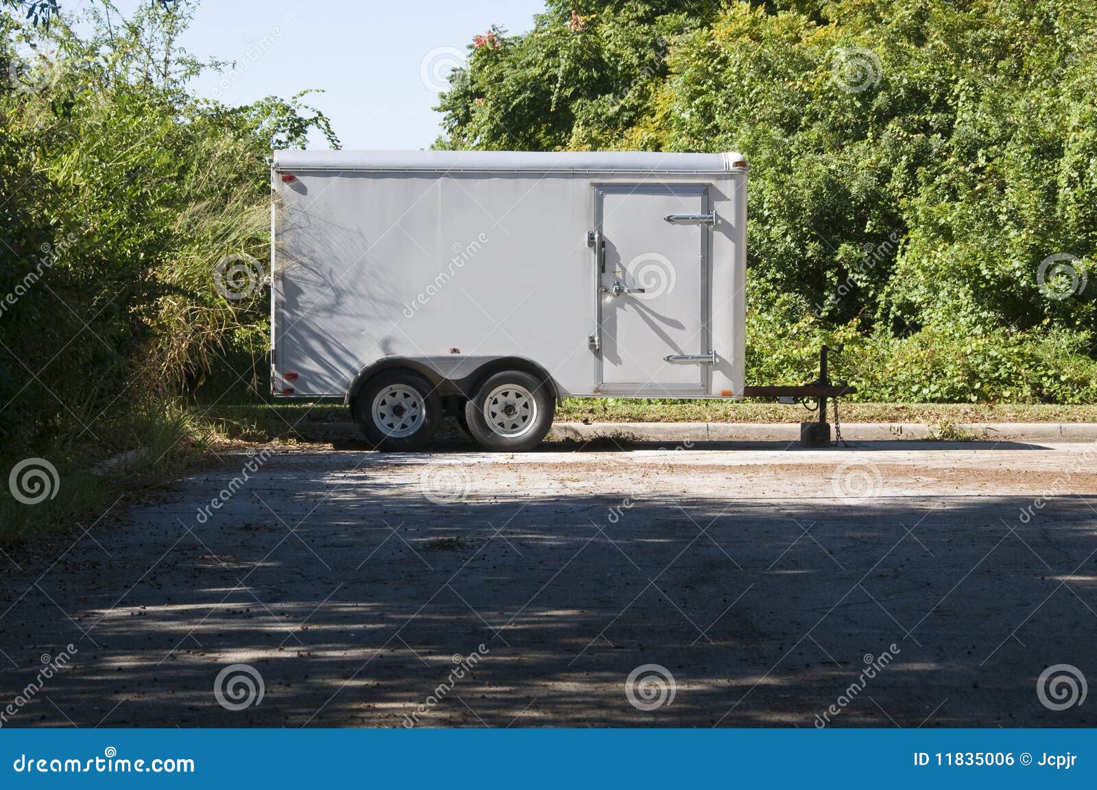 Utility Trailer stock photo. Image of tire, lorry, road - 11835006