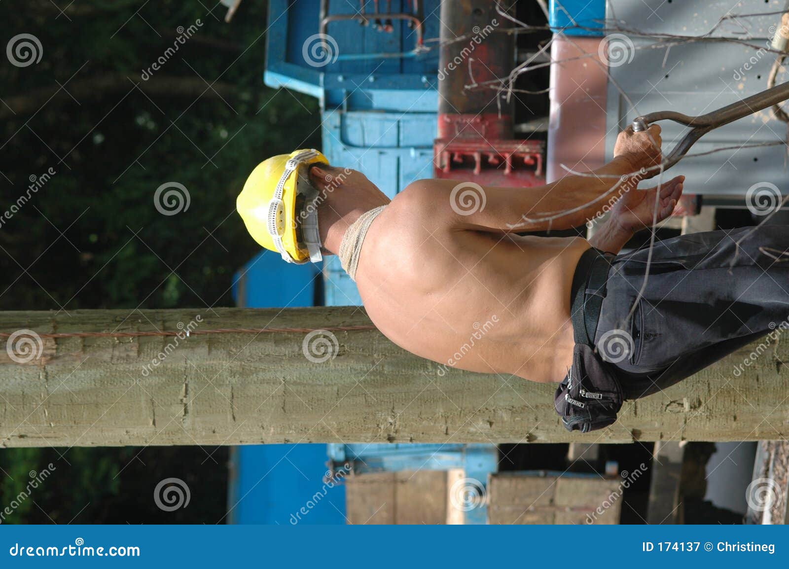 Utility Worker digging stock image. Image of labouring - 174137