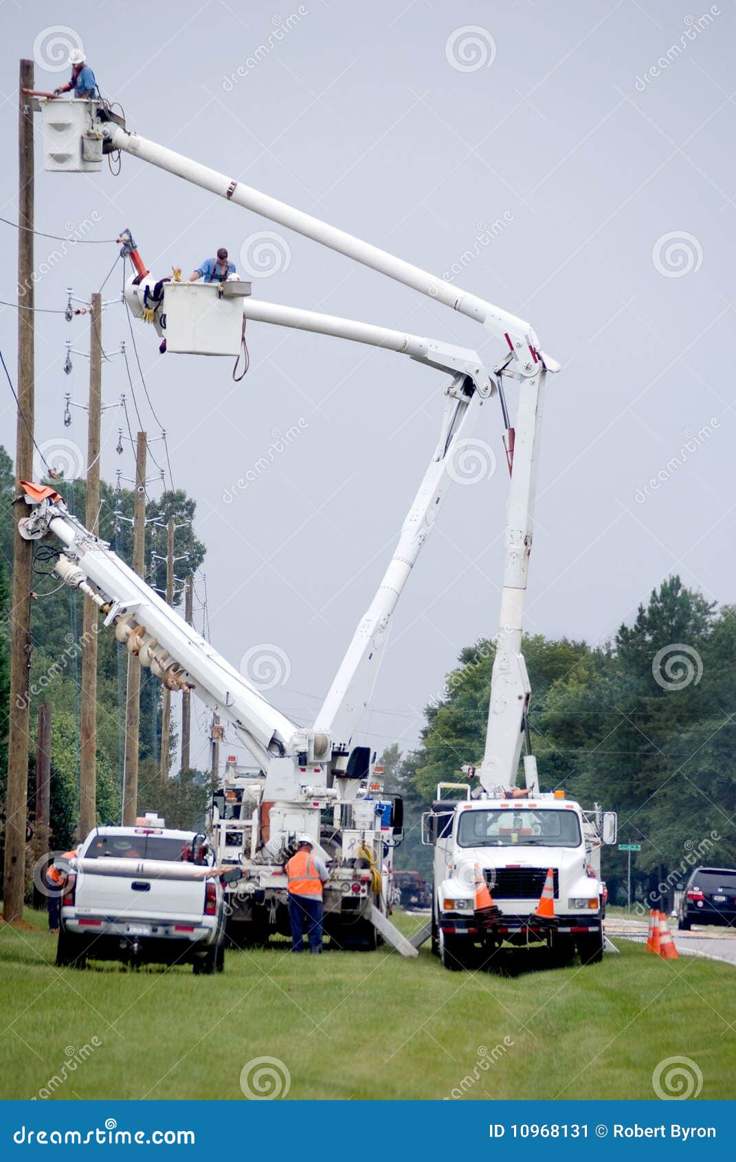 Utility Workers stock image. Image of cable, line, electrician - 10968131