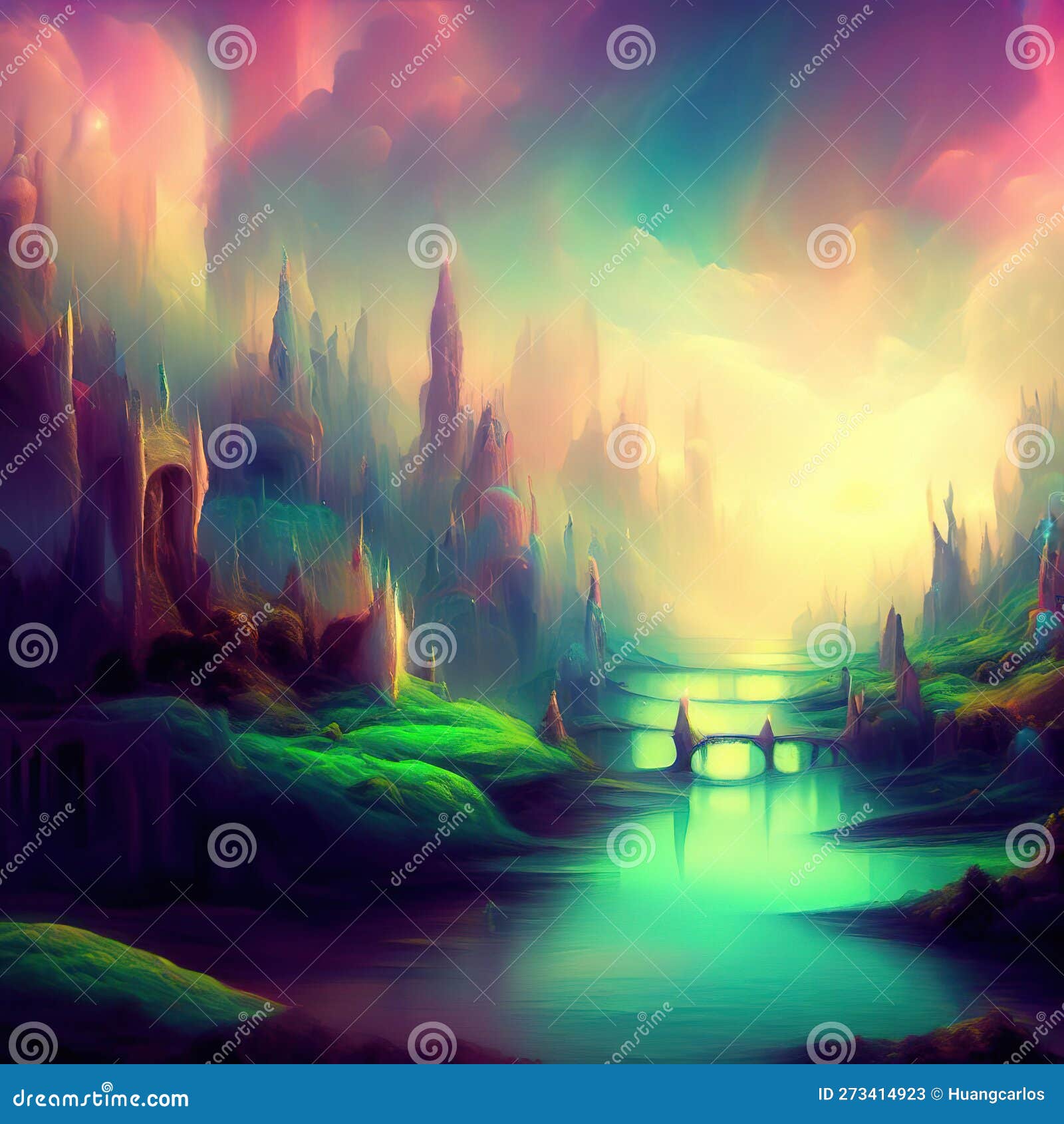 The Castle Of Utopia: A Noble Mansion In The Sky Stock Photography ...