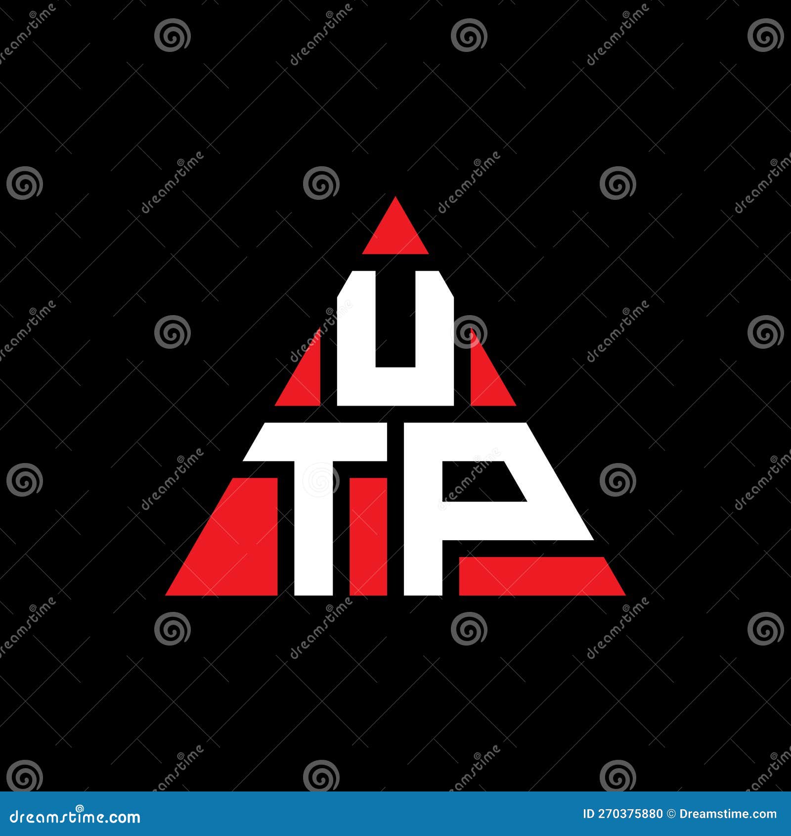 UTP Triangle Letter Logo Design with Triangle Shape. UTP Triangle Logo ...