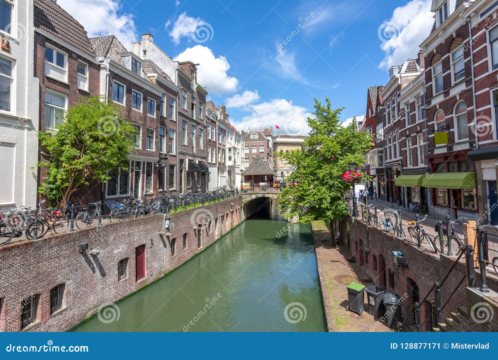 Utrecht Canals and Architecture, Netherlands Stock Image - Image of ...