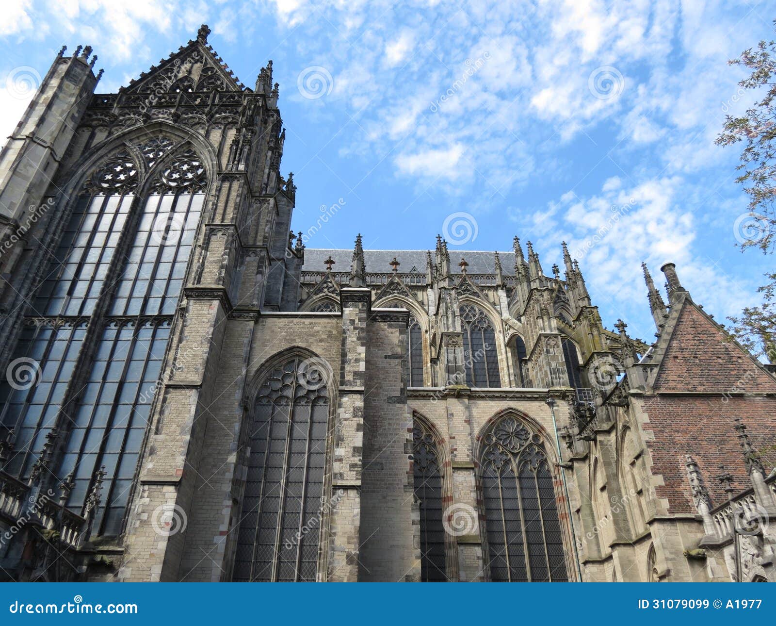 Utrecht cathedral stock image. Image of construction - 31079099