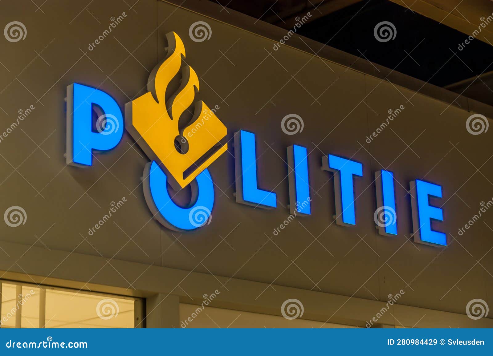 Politie Logo Sign. Logo Above the Entrance on the Police Station ...