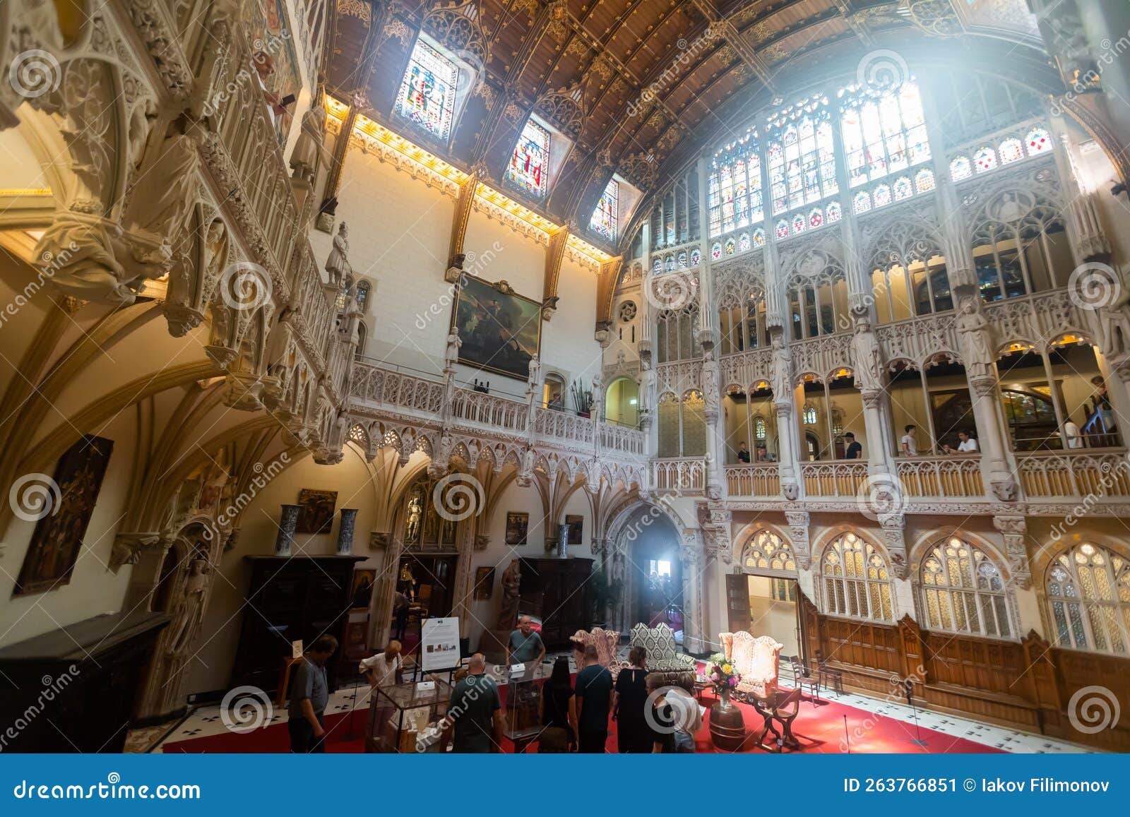 UTRECHT, the NETHERLANDS - AUGUST 9, 2022: Interior of the Main Hall in ...
