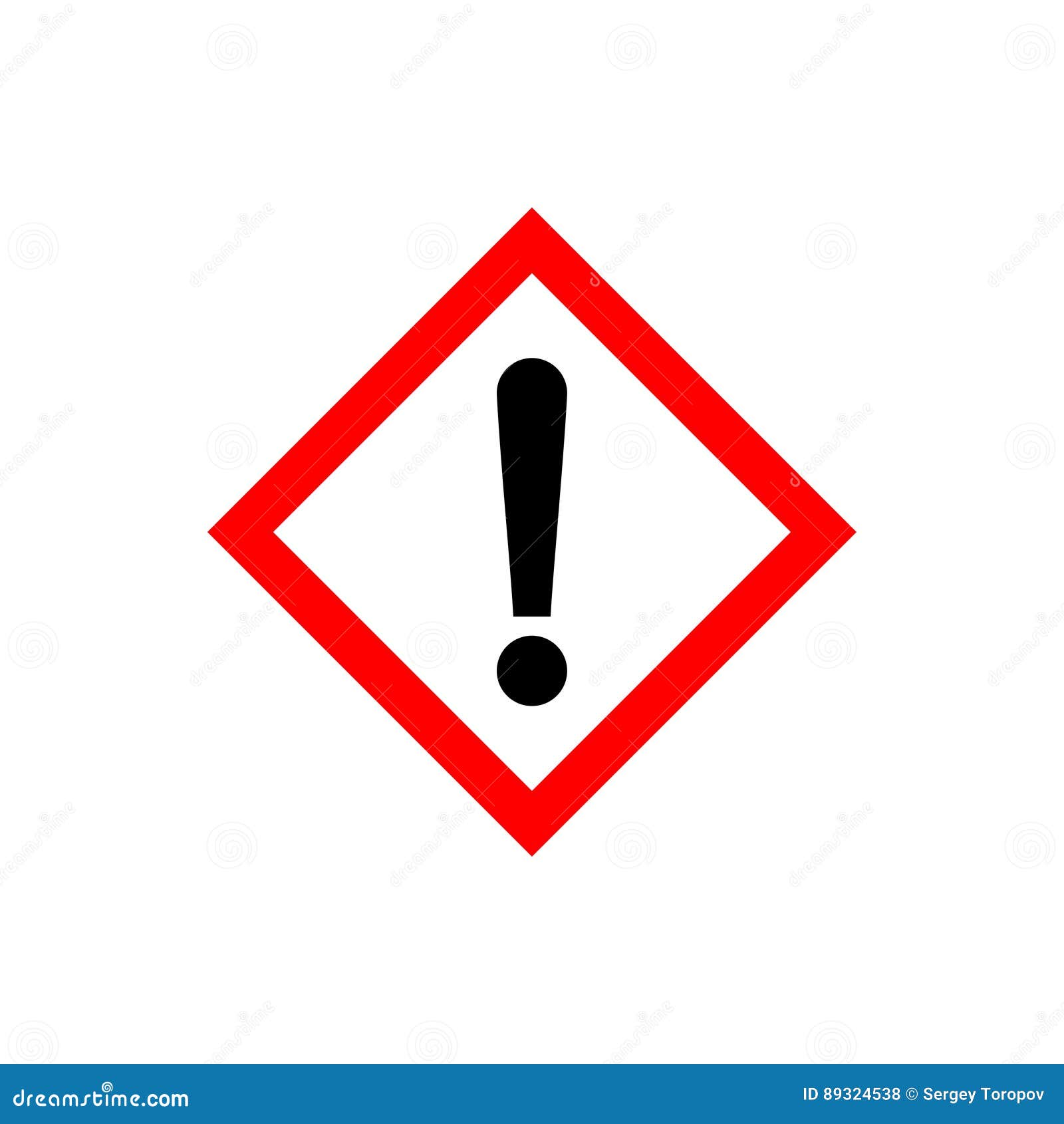 Utropstecken Faravarningssymbol Vektor Illustrationer - Illustration av ...