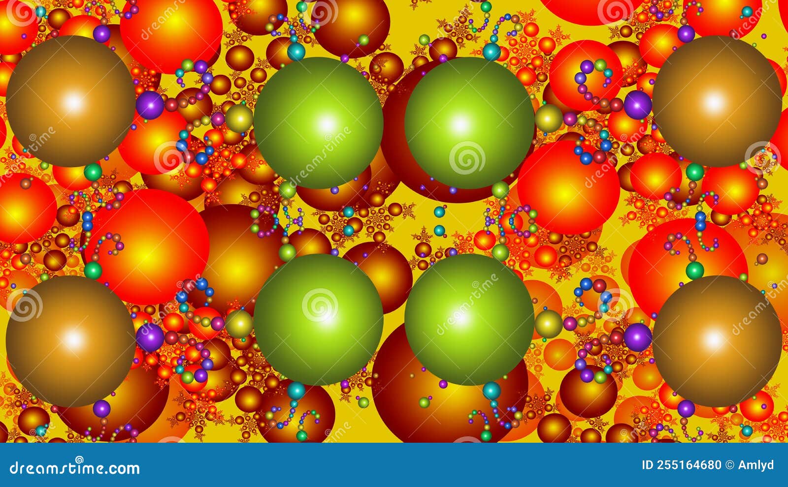 Utter chaos with spheres stock illustration. Illustration of abstract ...