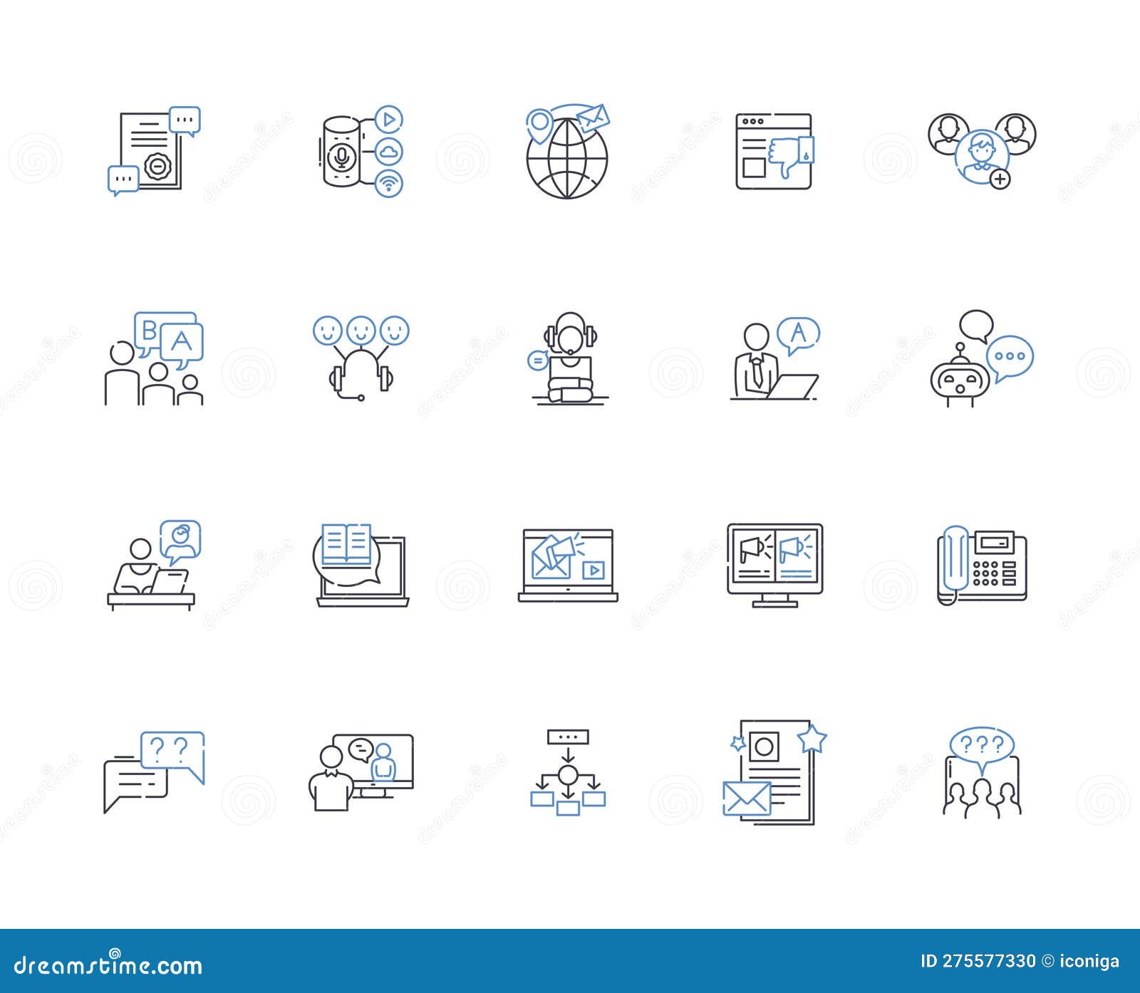Utterance Line Icons Collection. Expression, Phrase, Articulation ...