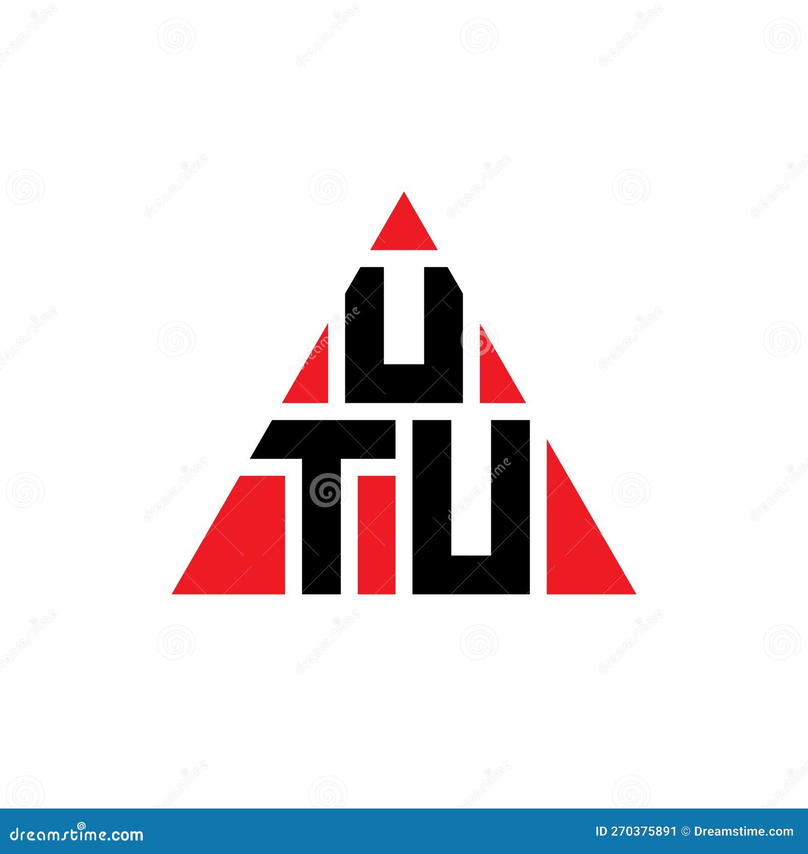 UTU Triangle Letter Logo Design with Triangle Shape. UTU Triangle Logo ...