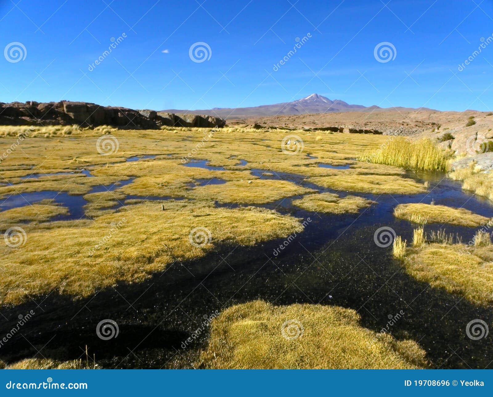 Uturunku Volcano, Altiplano, Bolivia. Stock Photo - Image of colored ...