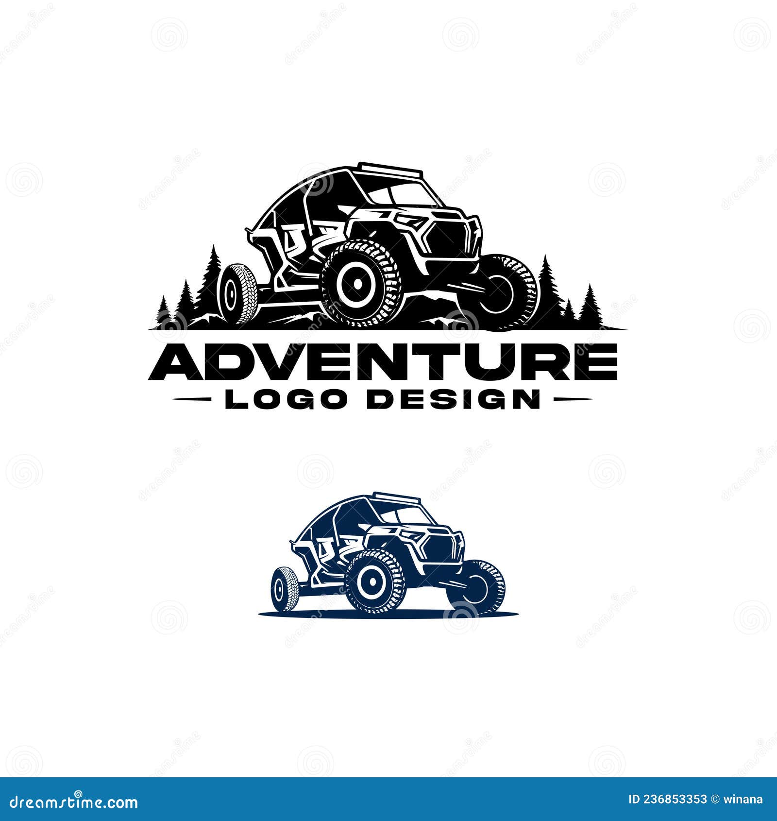 UTV, ATV, Buggy Adventure Vehicle Logo Stock Vector - Illustration of ...