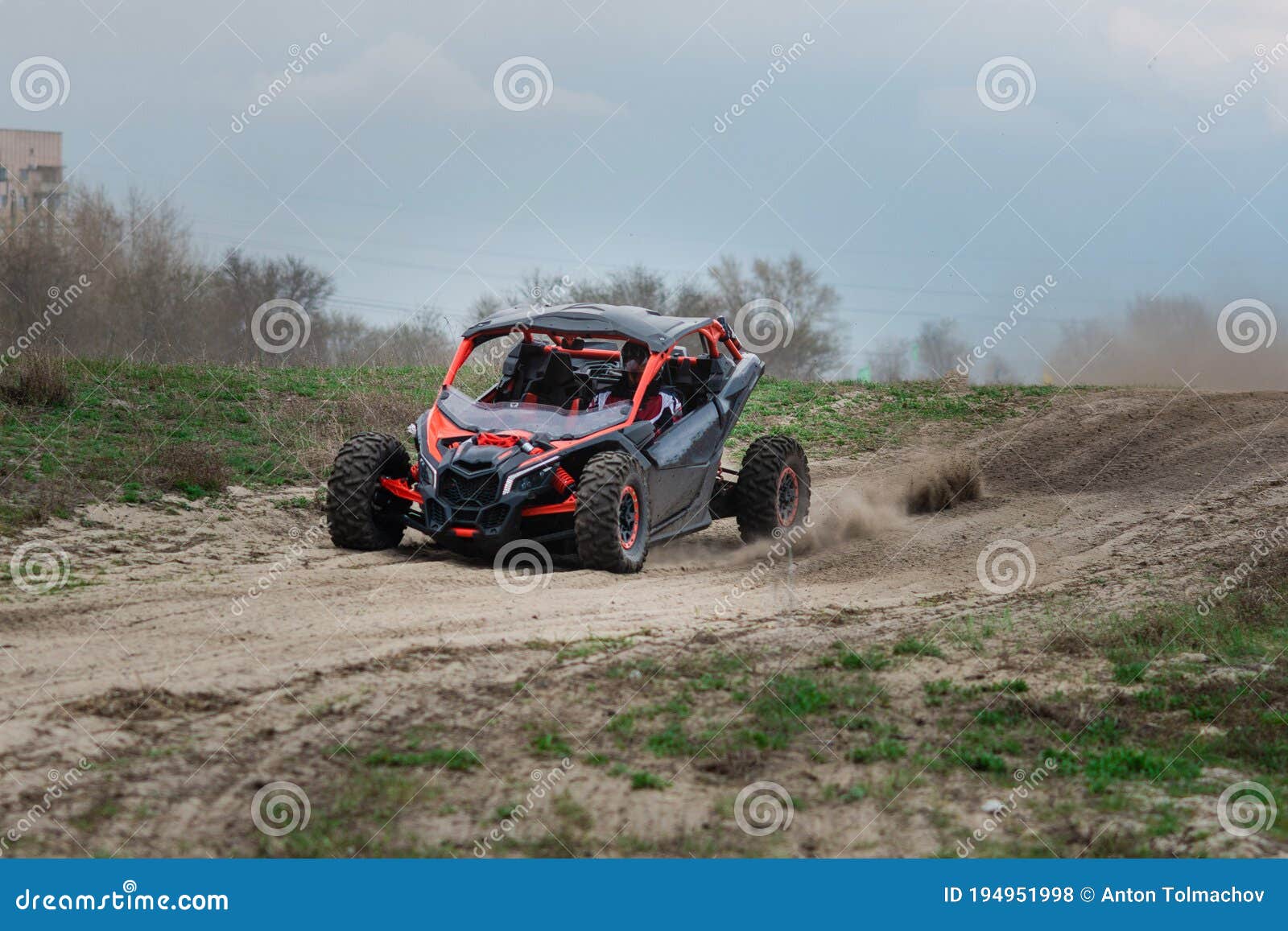 UTV Buggy in the Action on Sand in Summer Editorial Stock Photo - Image ...