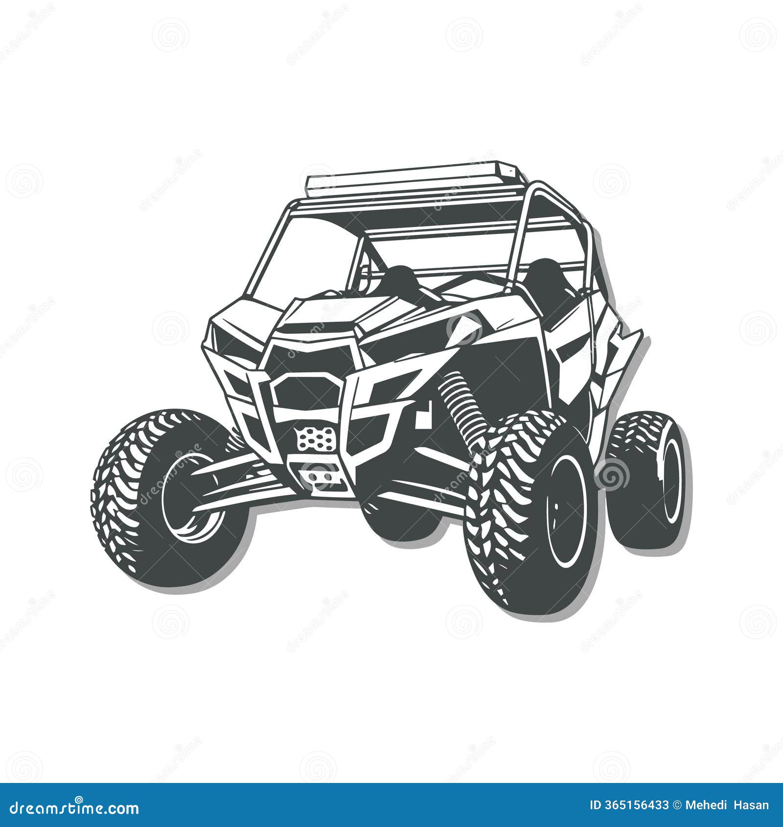 UTV Buggy Vehicle Illustration Logo Vector | CartoonDealer.com #251351810
