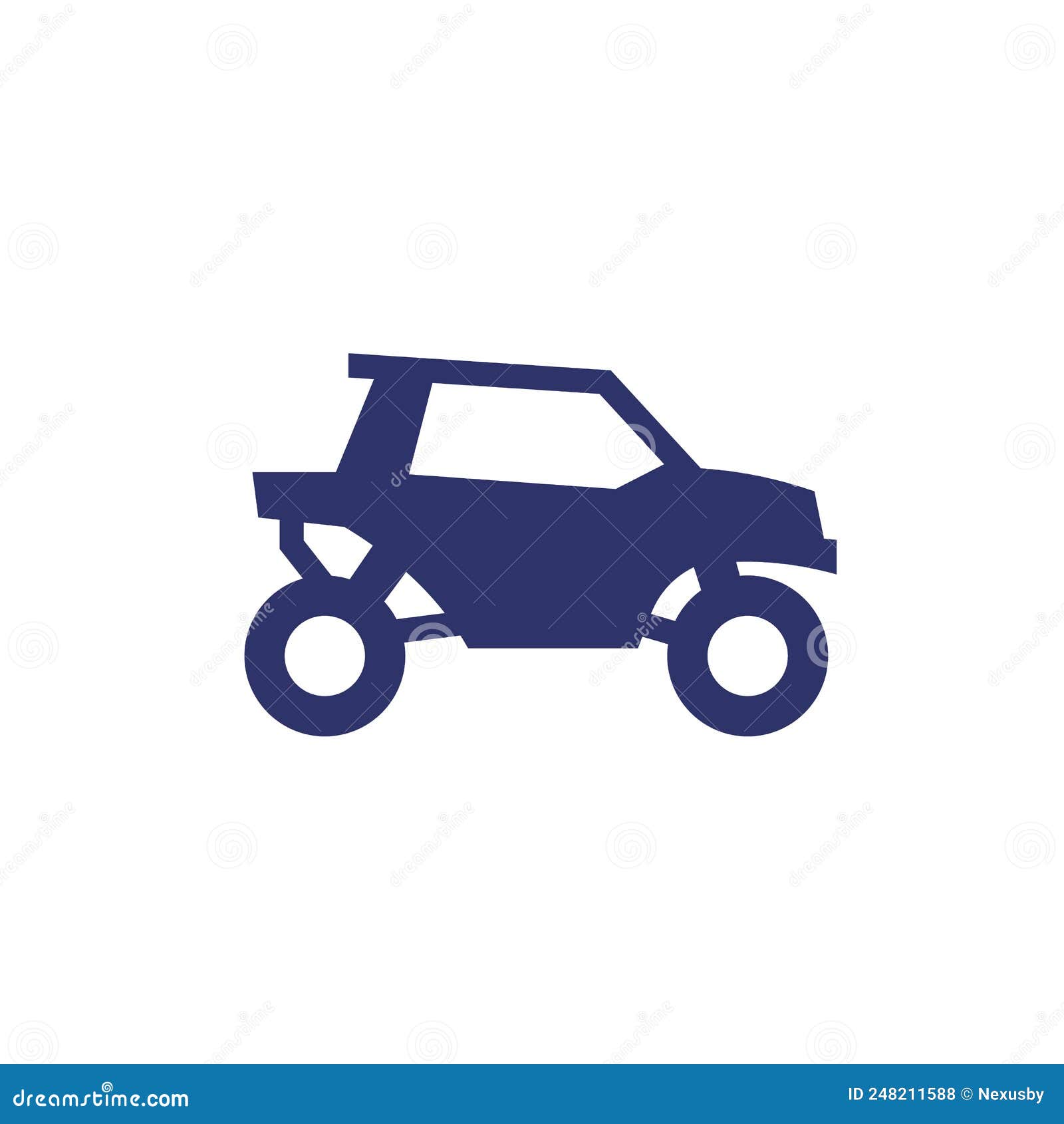 UTV Icon, Side-by-side Vehicle Vector Stock Vector - Illustration of ...