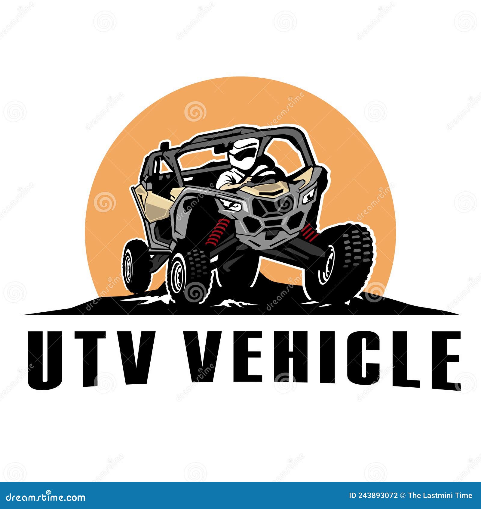 Utv logo design icon stock vector. Illustration of competition - 243893072