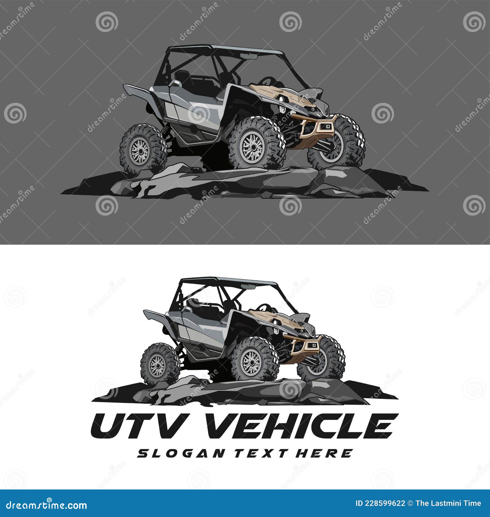 Utv logo design stock vector. Illustration of rental - 228599622