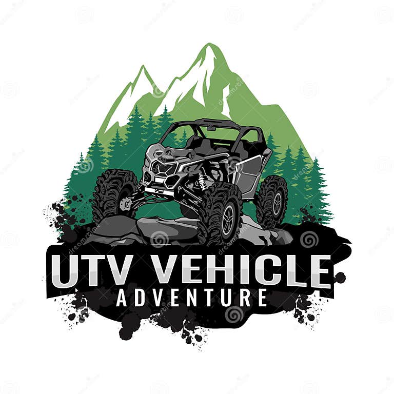 Utv logo design stock vector. Illustration of poster - 229787944