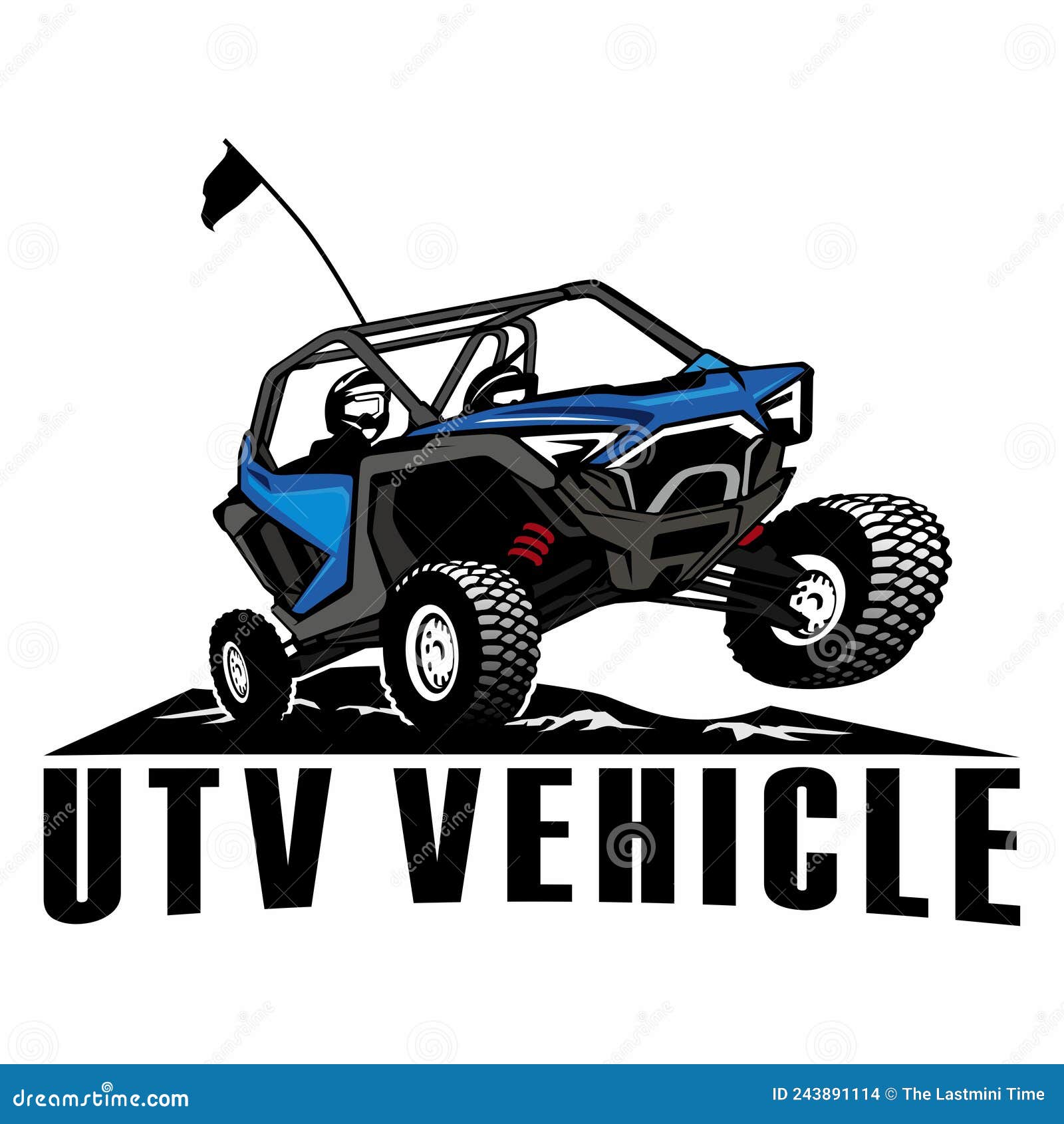 Utv logo design icon stock vector. Illustration of logo - 243891114