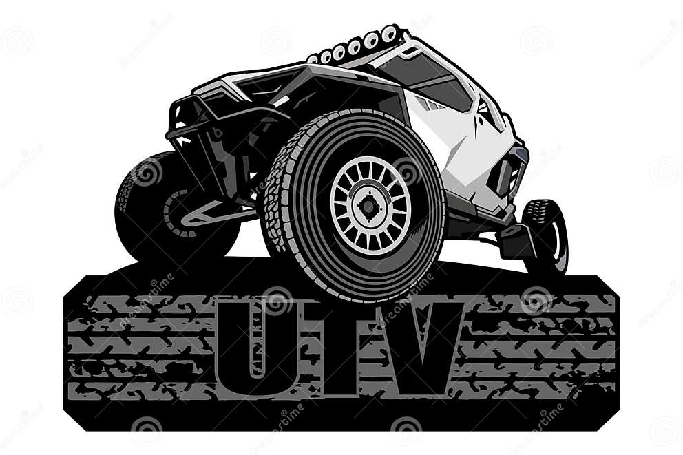 Utv Logo Design Icon Vector Stock Vector - Illustration of activity ...