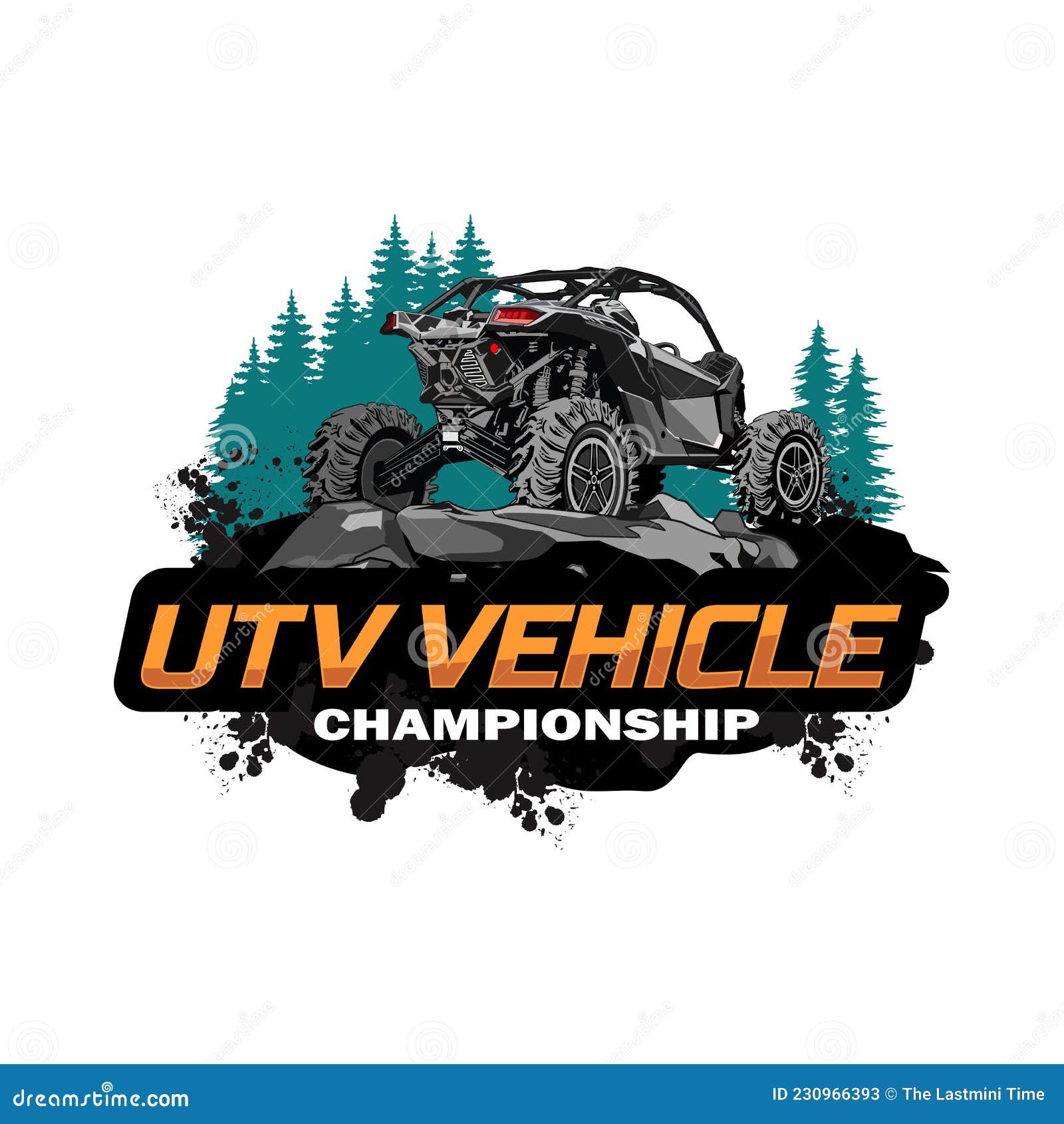 Utv logo design stock vector. Illustration of dust, poster - 230966393