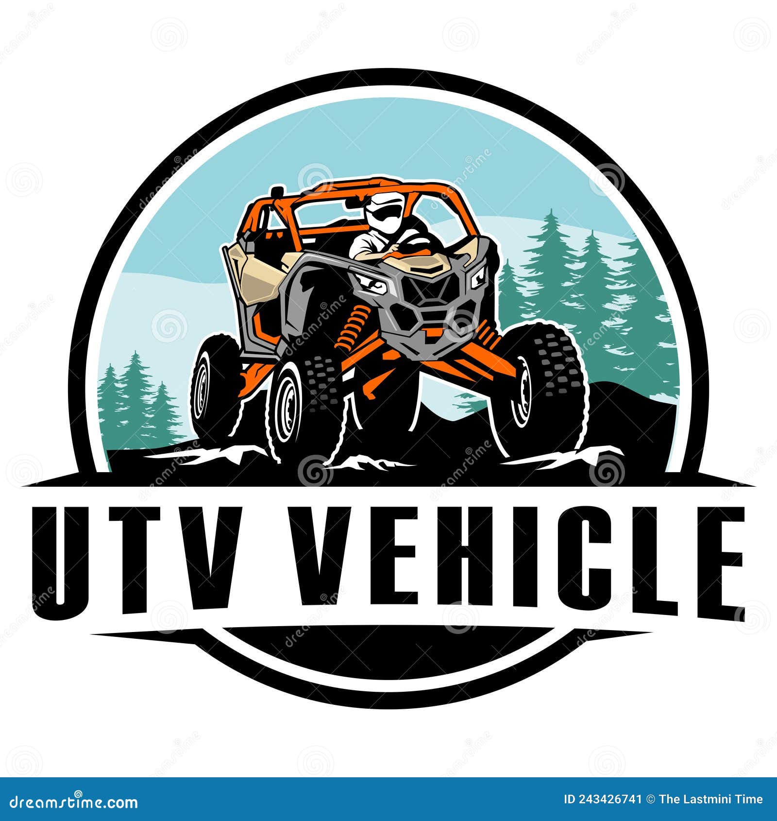 Utv logo design stock vector. Illustration of auto, icon - 243426741