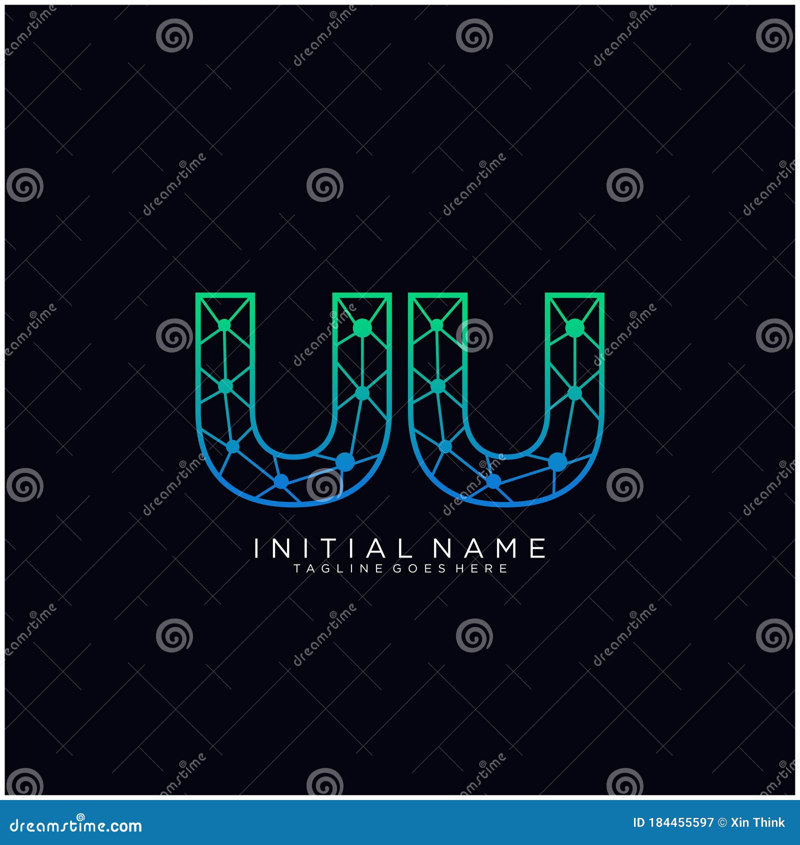 UU Letter Logo Icon Design Template Elements Stock Vector ...