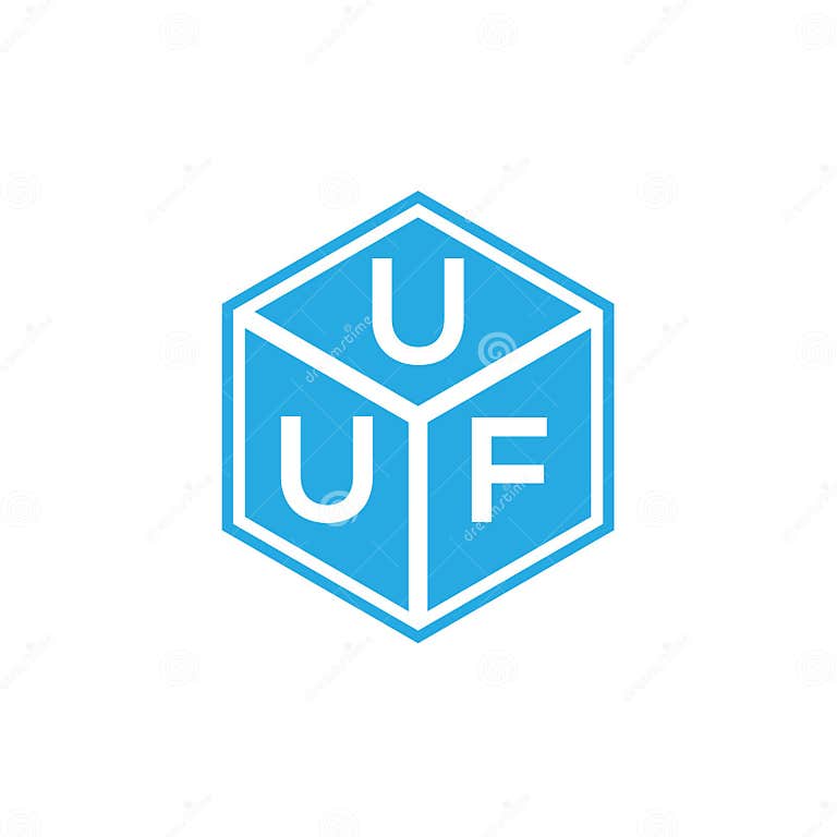 UUF Letter Logo Design on Black Background. UUF Creative Initials ...