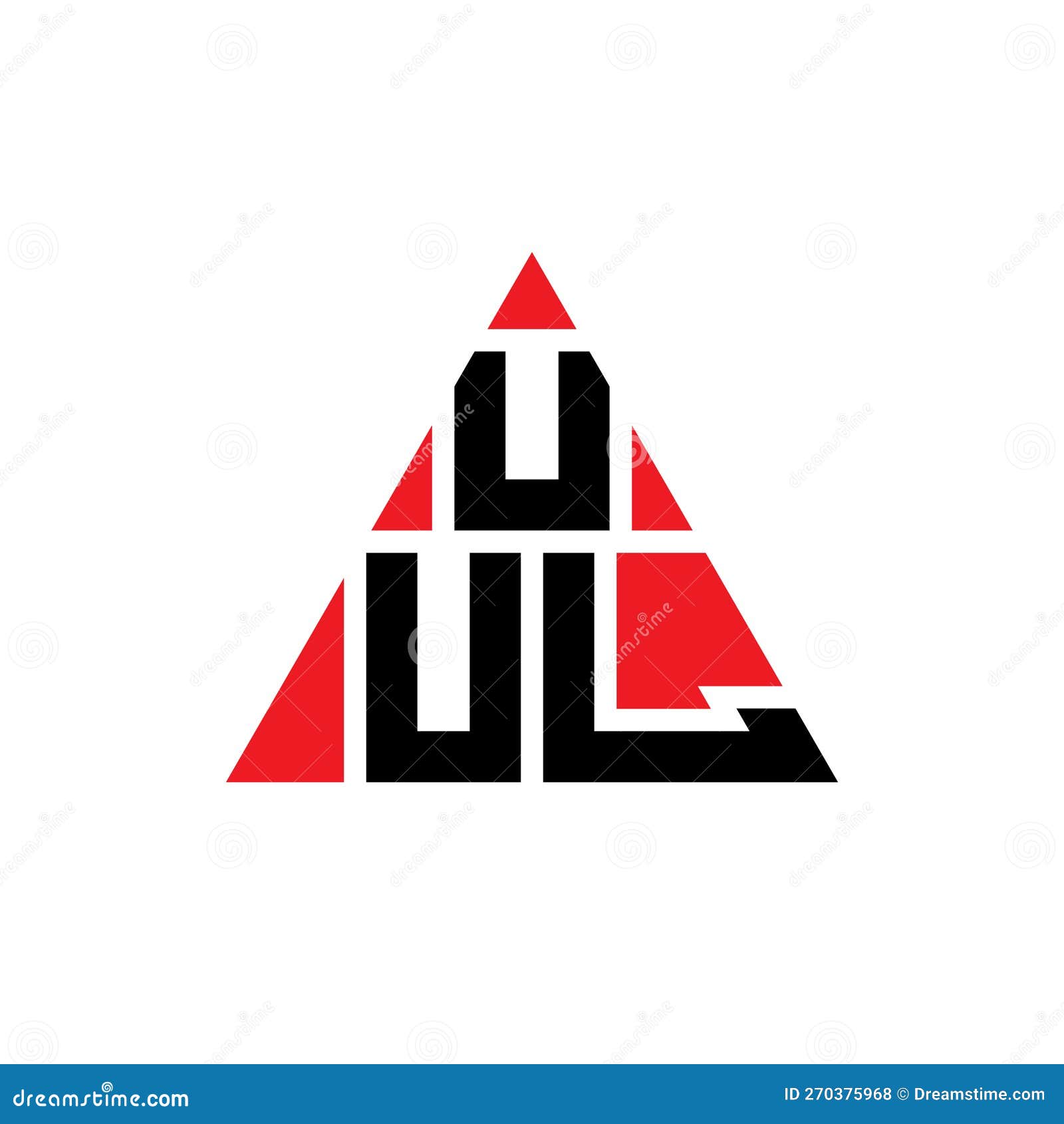 UUL Triangle Letter Logo Design with Triangle Shape. UUL Triangle Logo ...