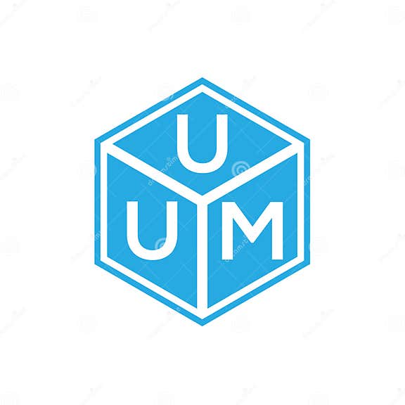 UUM Letter Logo Design on Black Background. UUM Creative Initials ...