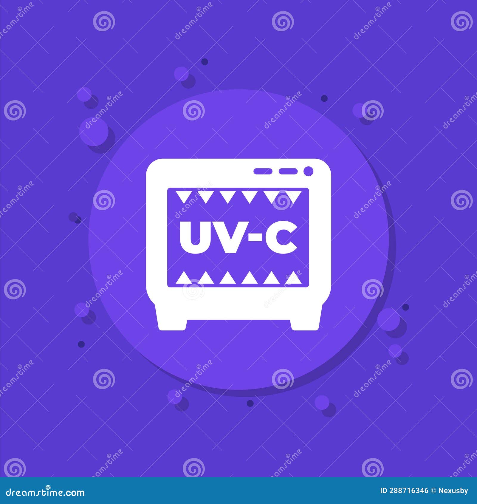 UV-C Disinfector Icon for Web, Vector Stock Vector - Illustration of ...