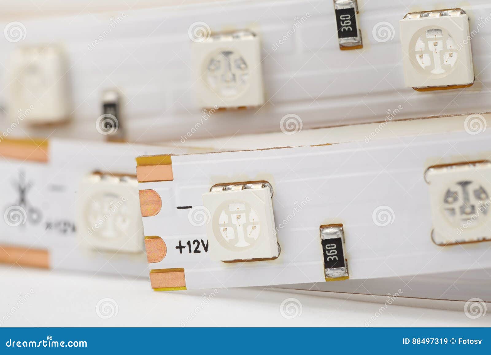 UV diode strip closeup stock image. Image of semiconductor - 88497319