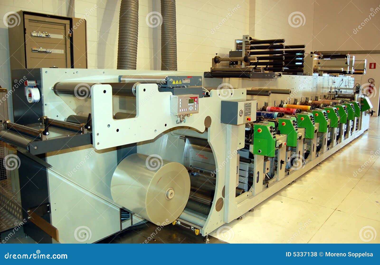 UV flexo press stock photo. Image of magazine, office - 5337138