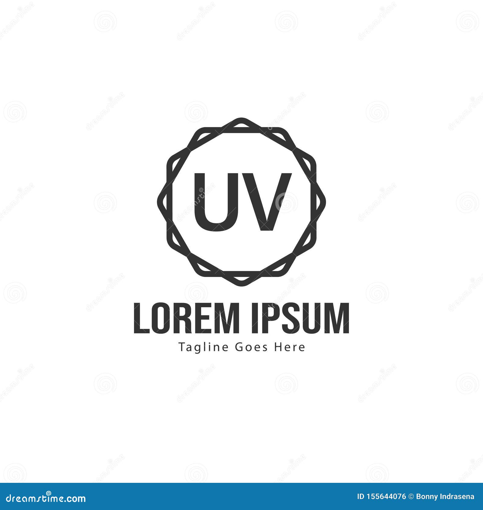 UV Letter Logo Design. Creative Modern UV Letters Icon Illustration ...