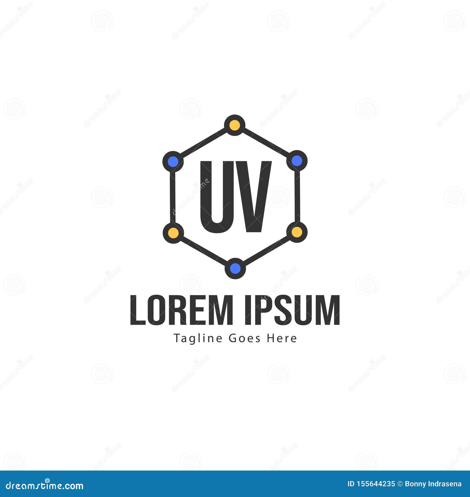 UV Letter Logo Design. Creative Modern UV Letters Icon Illustration ...