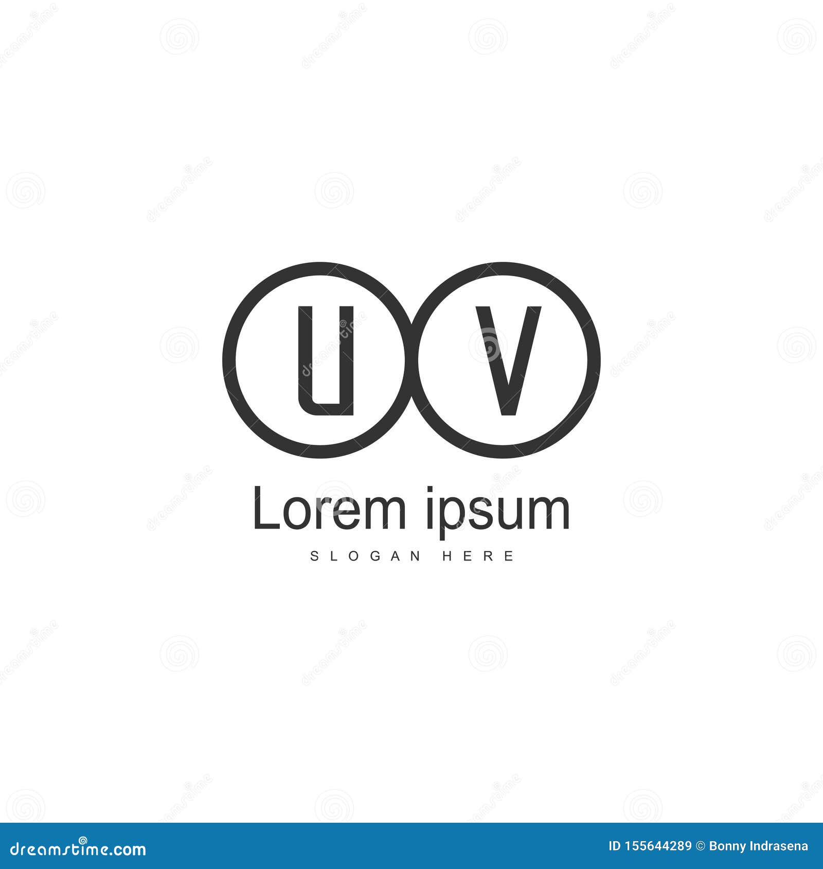 UV Letter Logo Design. Creative Modern UV Letters Icon Illustration ...