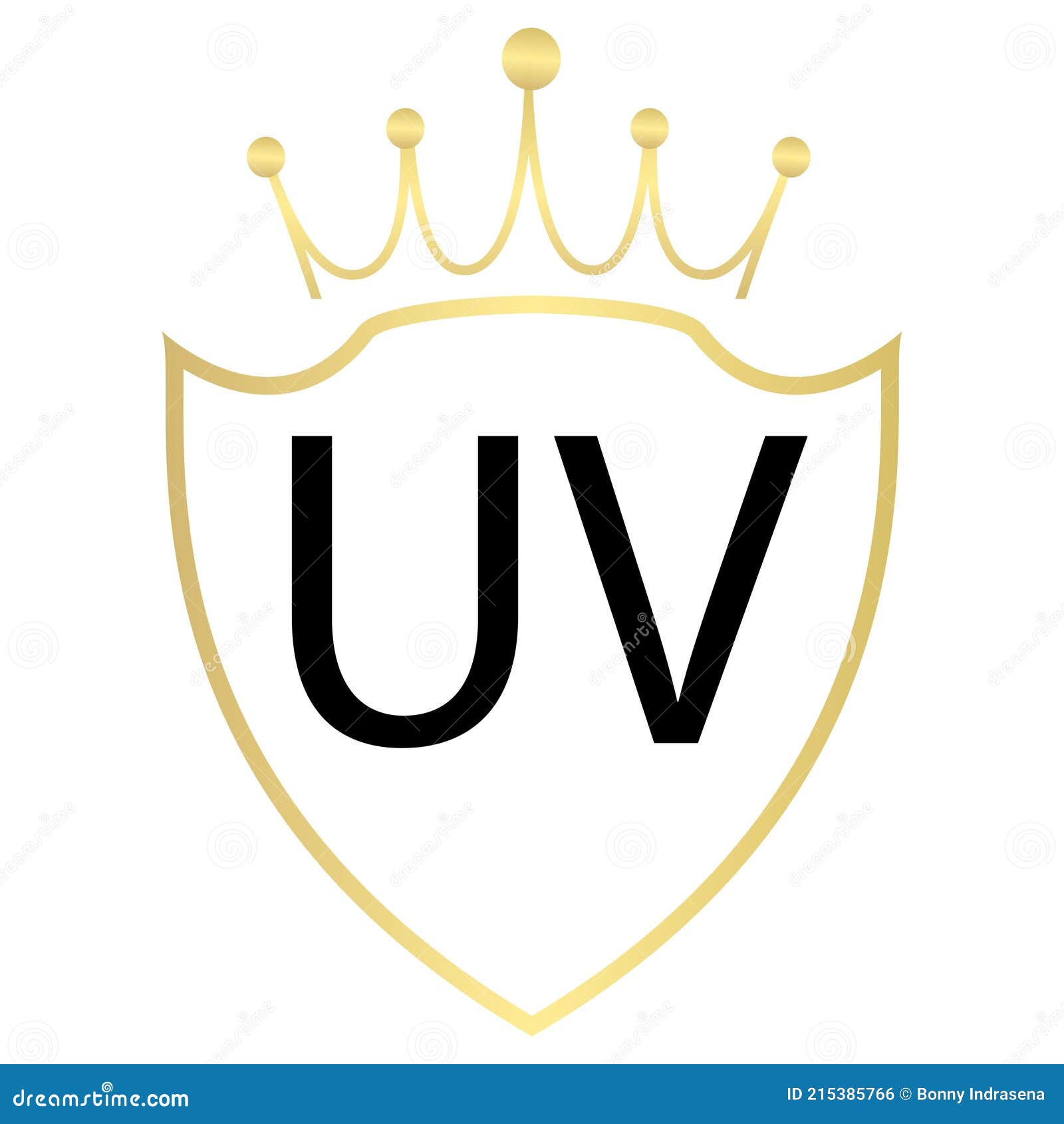 UV Letter Logo Design with Simple Style Stock Illustration ...