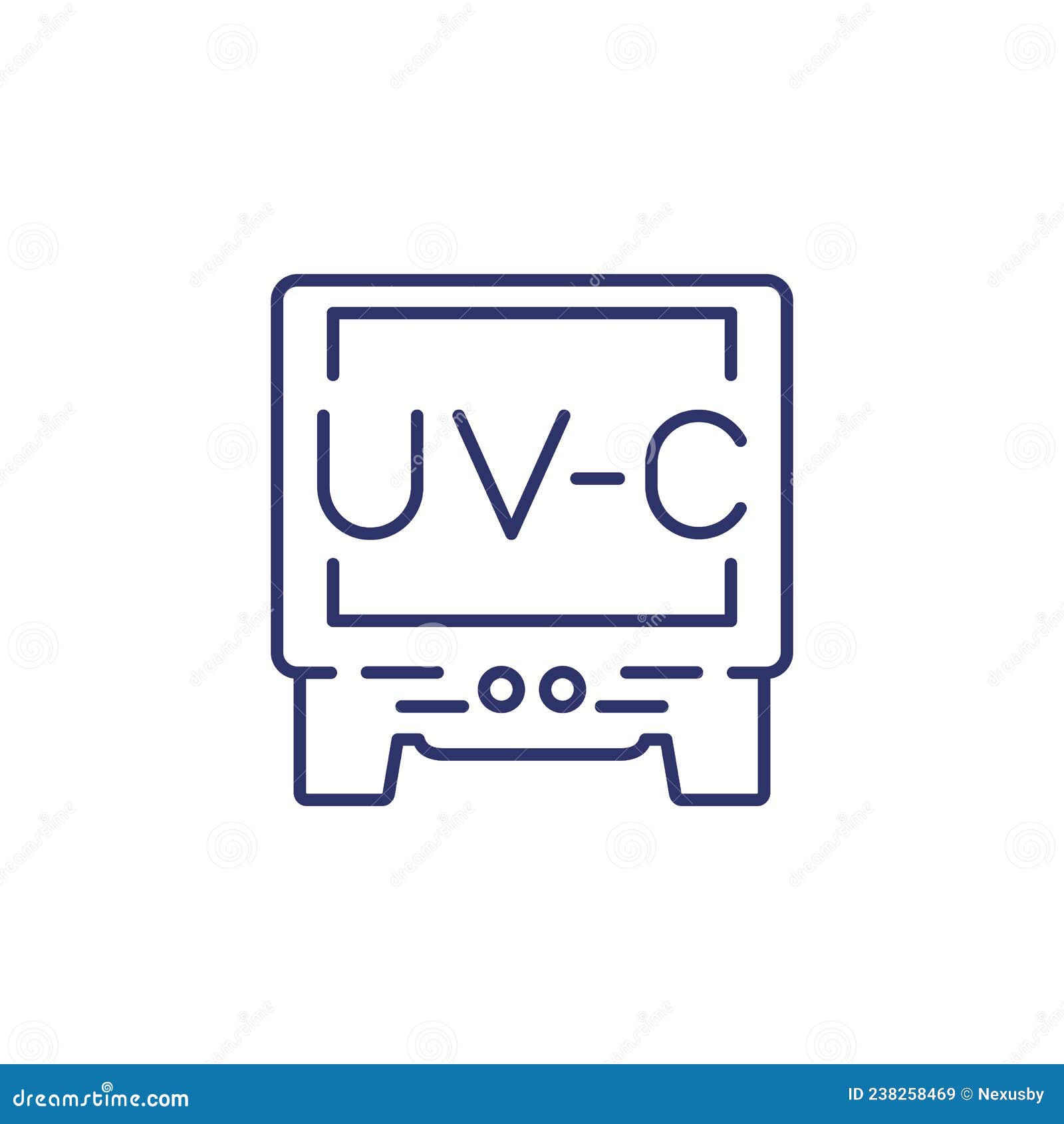 UVC Light Sterilization Icon. Ultraviolet Light Sterilization Of Air ...