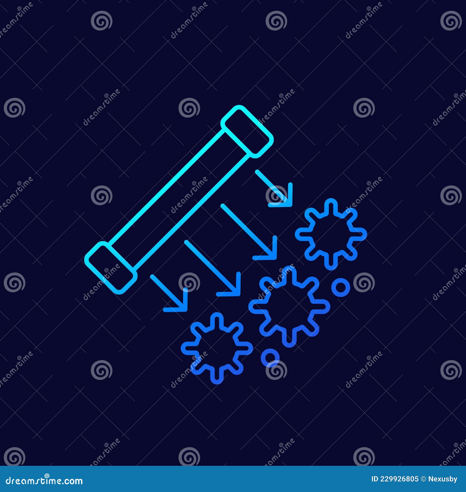 UV Light Sterilization, UV-C Lamp Line Icon Stock Vector - Illustration ...